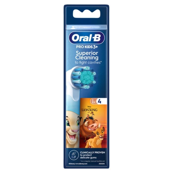 Oral-B Pro Kids Lion King nastavak za električnu četkicu za zube, 4 komada