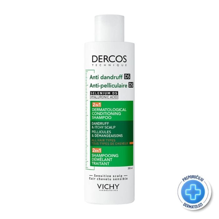 Vichy Dercos Šampon protiv peruti 2u1, 200ml