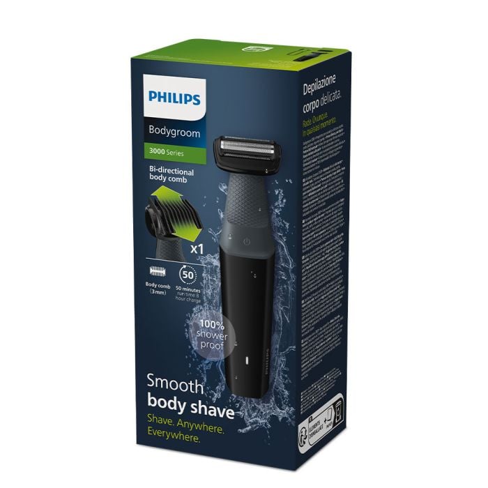 Philips Vodootporni aparat Serije 3000 za brijanje dlačica na telu, BG3017/01