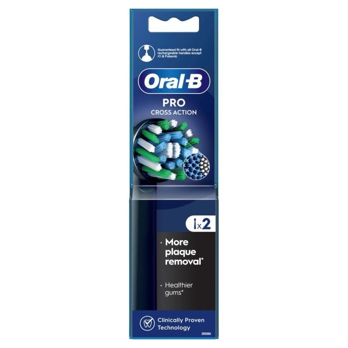 Oral-B Cross Action - Black Edition zamenske glave za električnu četkicu za zube, 2 komada