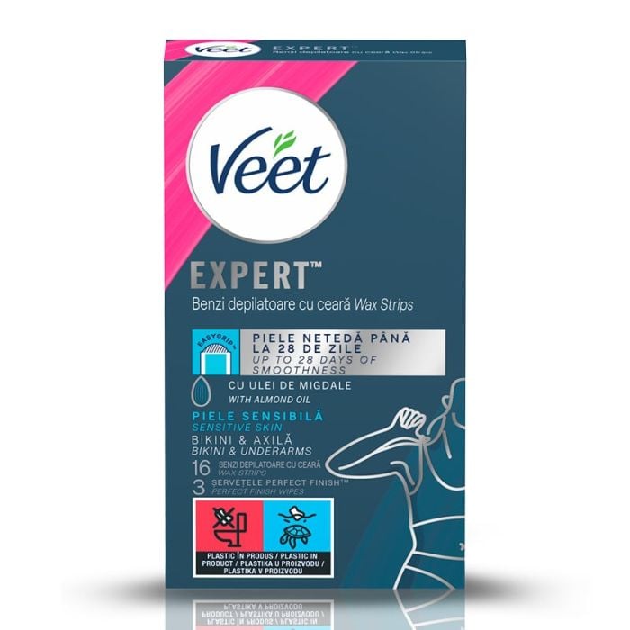 Veet bikini i pazuh trake za depilaciju za osetljivu kožu 16 komada
