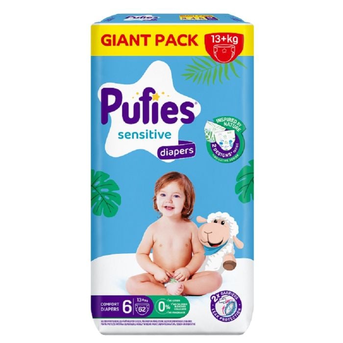 Pufies pelene veličina 6 giant pack 62kom