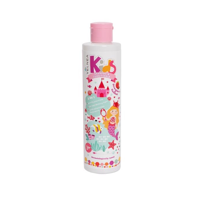 Velnea Kids 2u1 šampon i balzam, jagoda i kokos 250ml