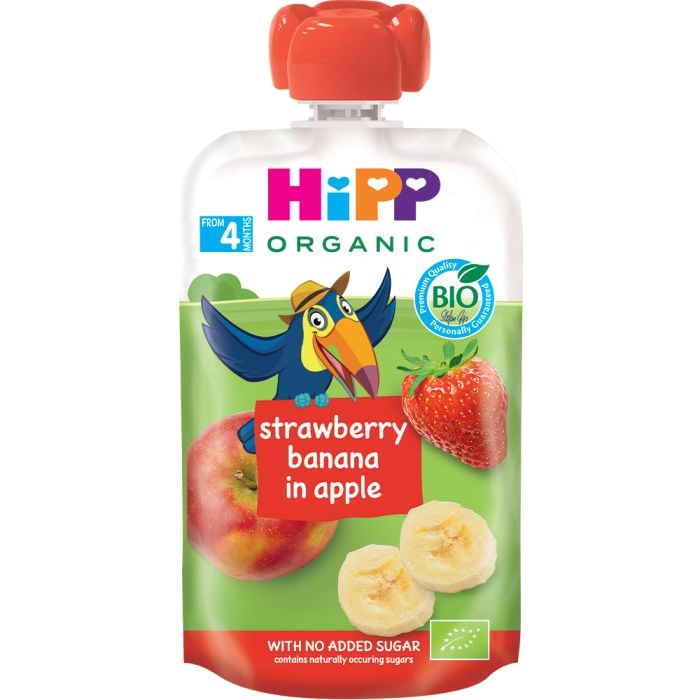 Hipp voćni užitak jagoda banana i jabuka 90g