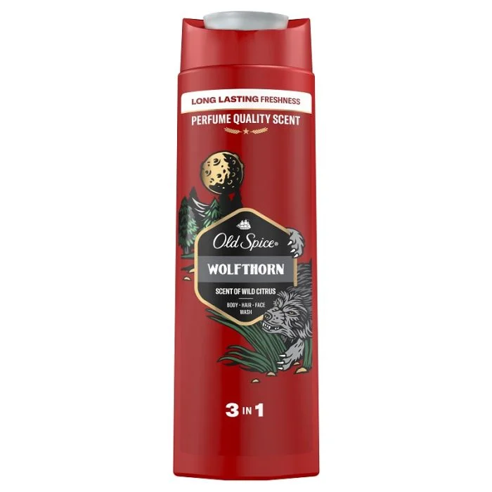 Old Spice Wolfthorn, gel za tuširanje i šampon, 400 ml