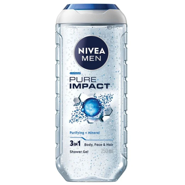 NIVEA MEN Pure Impact gel za tuširanje za muškarce 250ml