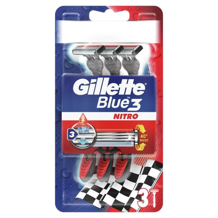 Gillette Blue 3 Speed brijač 3 kom