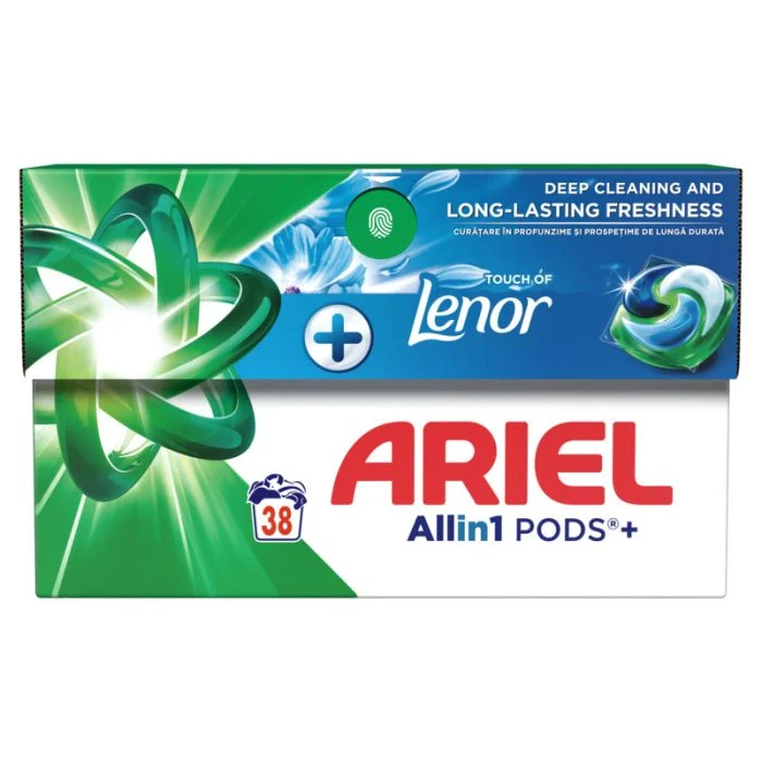 Ariel All in One PODS Touch of Lenor kapsule za pranje veša, 38kom