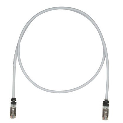 Patch cord Cat6A F/UTP, 28AWG, 10m, LSZH, sivi