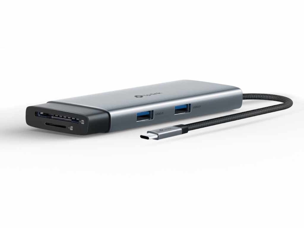 Hub TP-LINK USB Type-C 7-Port Hub/1USB-C /1 HDMI 4K 60Hz Port,1 × USB-C PD 100W Port,1 × SD