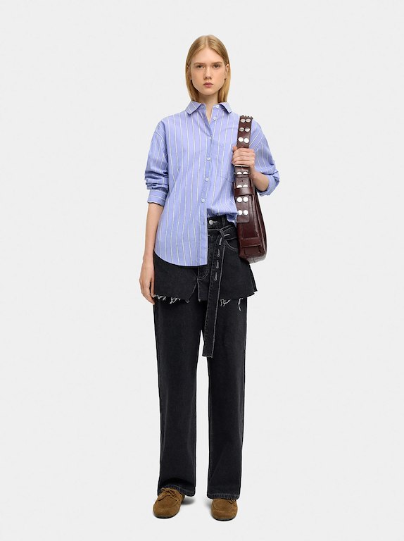 100% COTTON STRIPED SHIRT