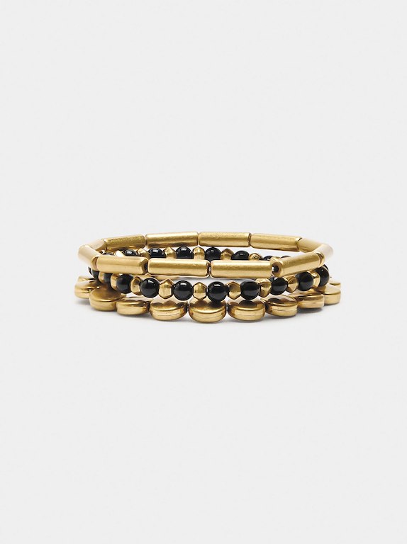 SET OF BICOLOR ELASTIC BRACELETS