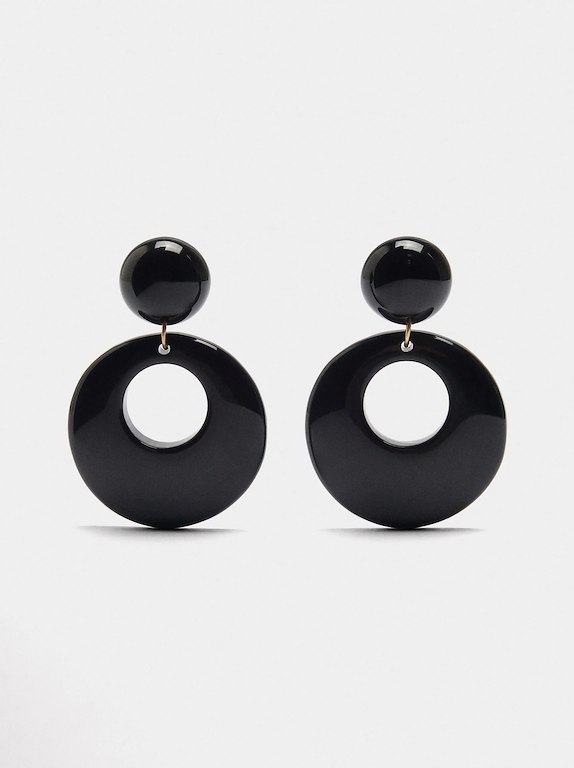 ROUND RESIN EARRINGS