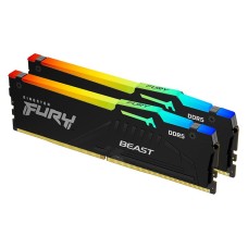 KINGSTON DIMM DDR5 64GB 2x32GB kit 5600MT/s KF556C40BB2AK2-64 FURY Beast RGB Black EXPO