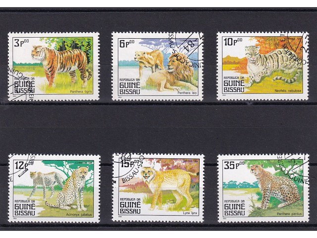 1984 Gvineja Bisau serija macke (7819)