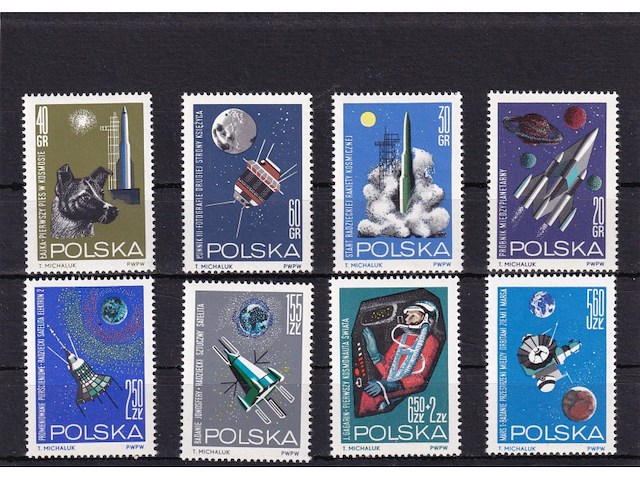 1964 Poljska Kosmos serija cisto ** (7790)