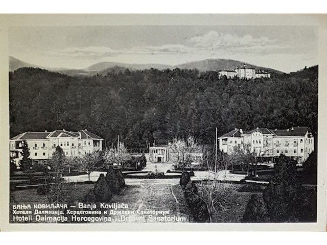 Razglednica `BANJA KOVILJAČA` Kraljevina Jugoslavija