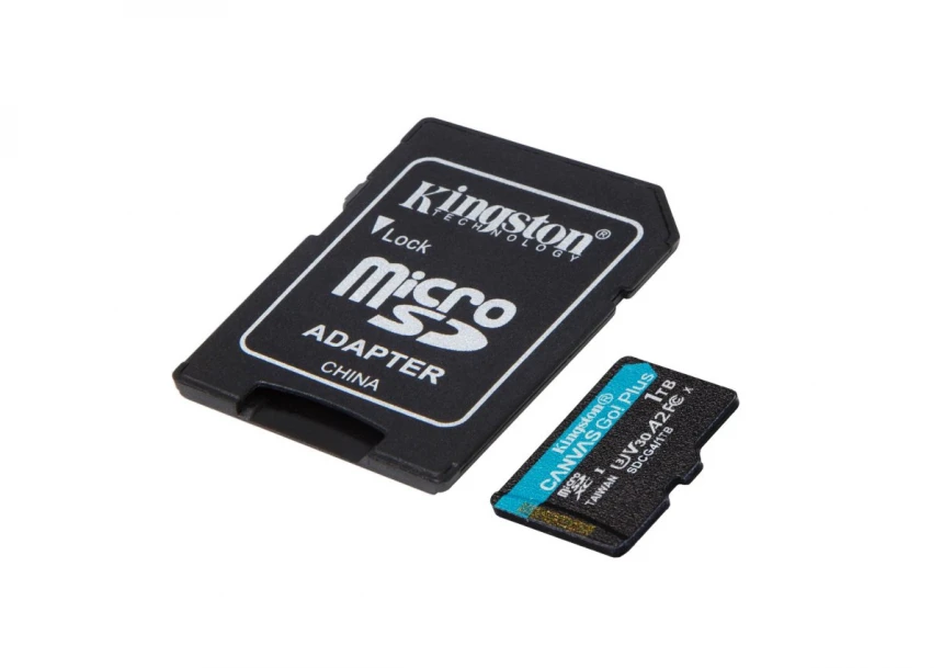 KINGSTON Memorijska kartica U3 V30 microSDXC 1TB Canvas Go Plus 200MB/s A2 + adapter SDCG4/1TB