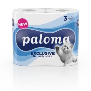 TOALET PAPIR ROLNA EXCLUSIVE 3SL 4/1 PALOMA 6086
