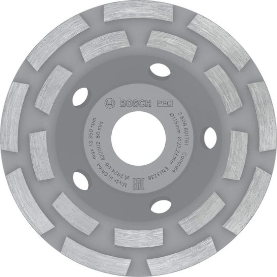 Bosch PRO lončasta ploča za brušenje betona 115 mm Long Life segmenti 5 mm (2608601761)