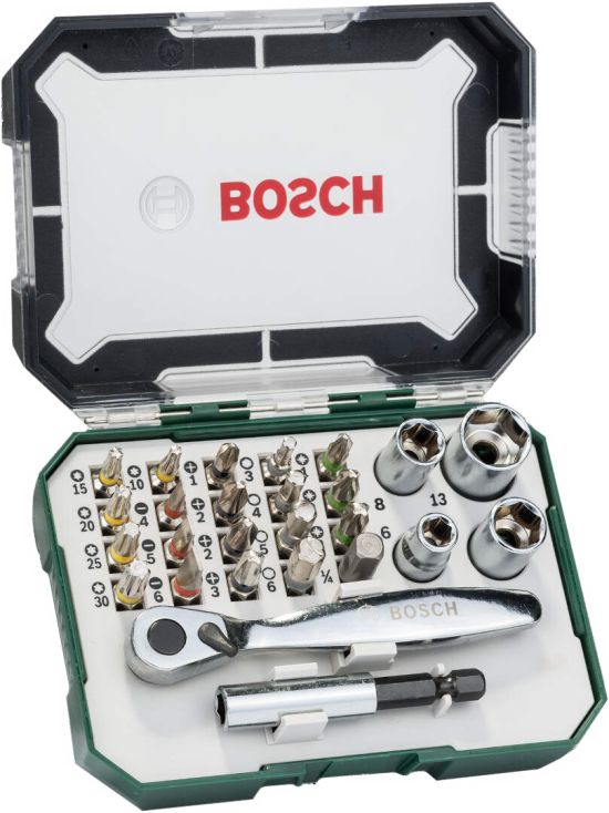 Bosch 26-delni set bitova sa čegrtaljkom Promoline (2607017563)