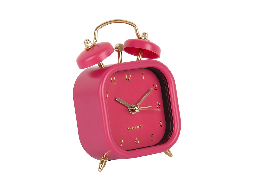 SAT ALARM STONI – Alarm Clock Metallic Glam Square