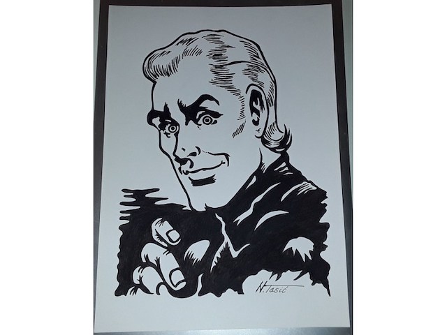 Crtez na hamer papiru 30 x 21,5 cm. - Alan Ford