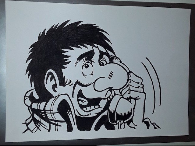 Crtez na hamer papiru 30 x 21,5 cm. - Alan Ford