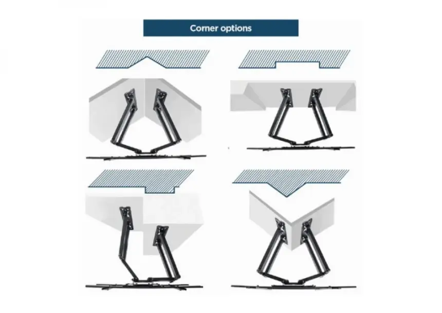 WM-75ST-02 Gembird rotate/tilt VESA max. 60x40cm 32-75 max.45kg (ugaoni)