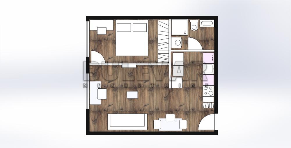 Tolstojeva, Jednoiposoban stan na prodaju, 45m2, 69.750€