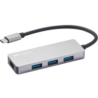 Sandberg 336-32 USB-C na 1xUSB3.0+3x2.0 USB