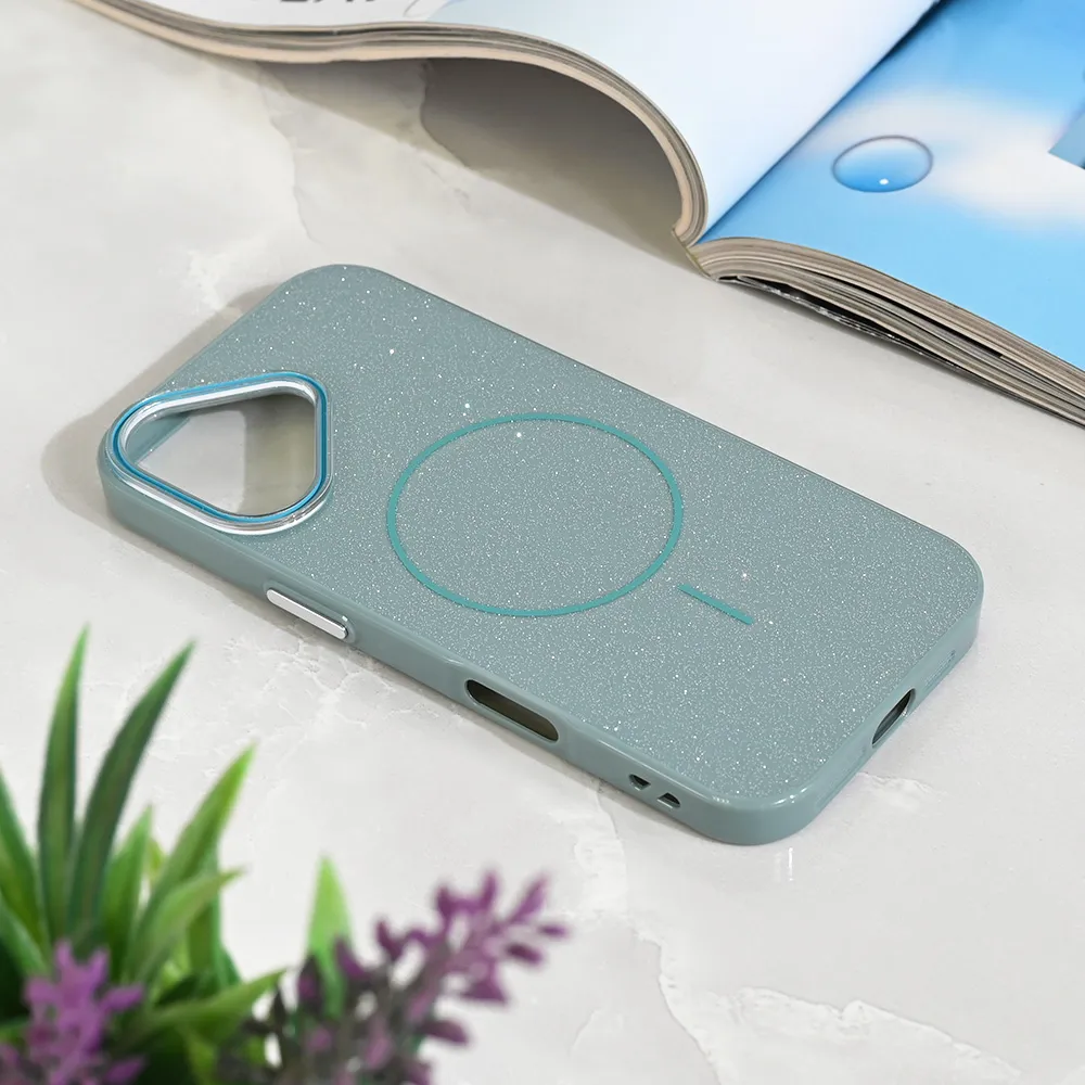 Maska Magsafe Sparkle Dust za iPhone 17 6.3 zelena