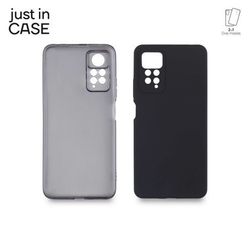 2u1 Extra case MIX paket CRNI za Redmi Note 11 pro