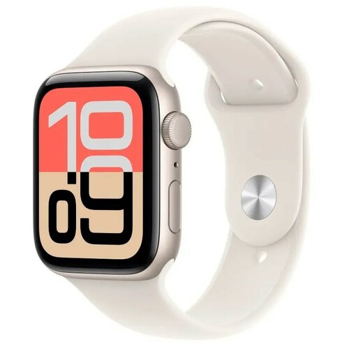 APPLE Watch SE 3 GPS 44mm Starlight Aluminium Case with Starlight Sport Band - M/L mehj4rk/a