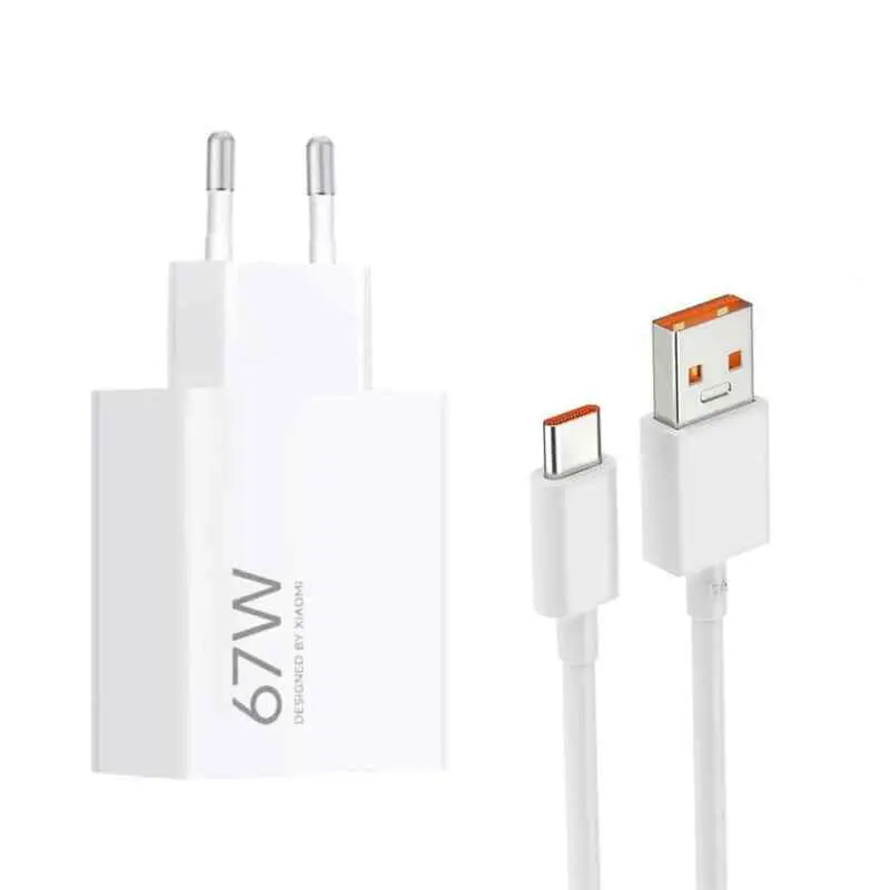 Kucni punjac Xiaomi HyperCharge 67W sa USB na Type C kablom beli EU