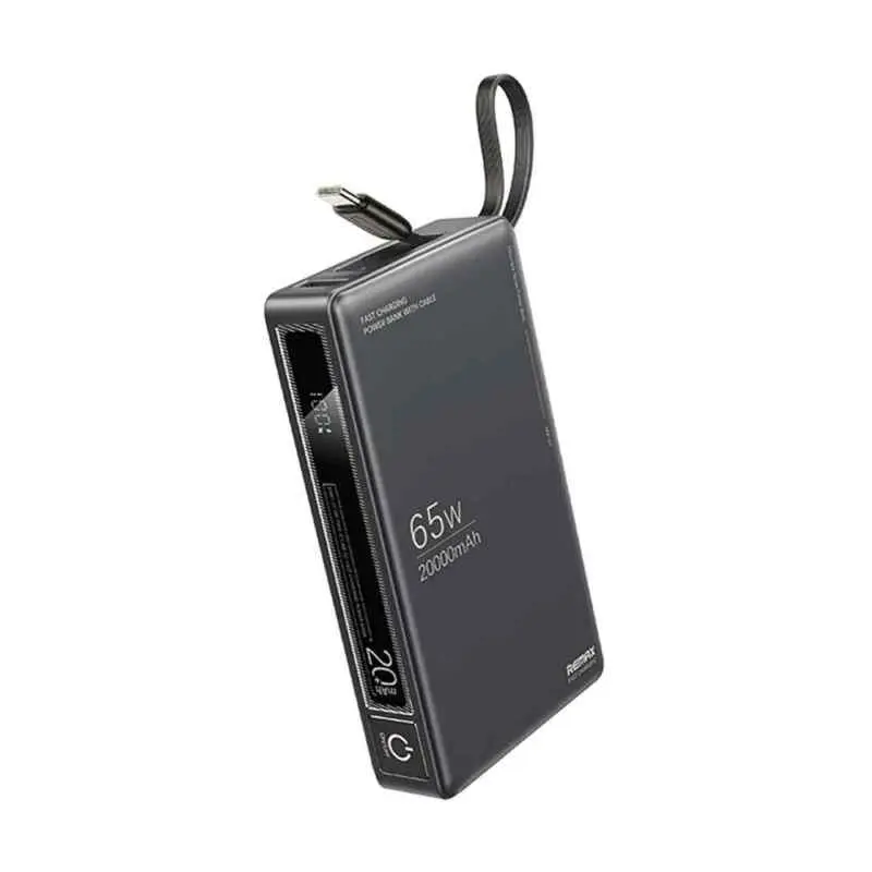 Power bank prenosiva baterija REMAX Wingle Series RPP-87 65W+22.5W Fast Charging 20000 mAh crni