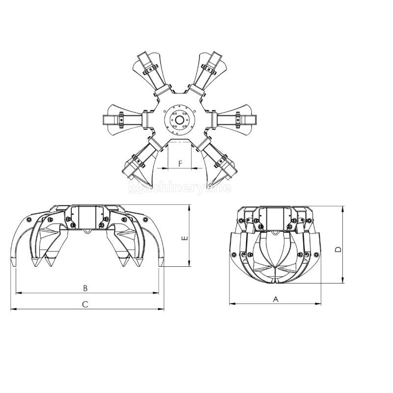 Novi Pulpo chatarrero  PLP 400/6 grejfer