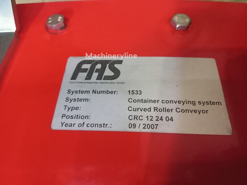 FAS Rollenbaanbocht gebruikt 46 cm FAS GmbH lamelasti transporter