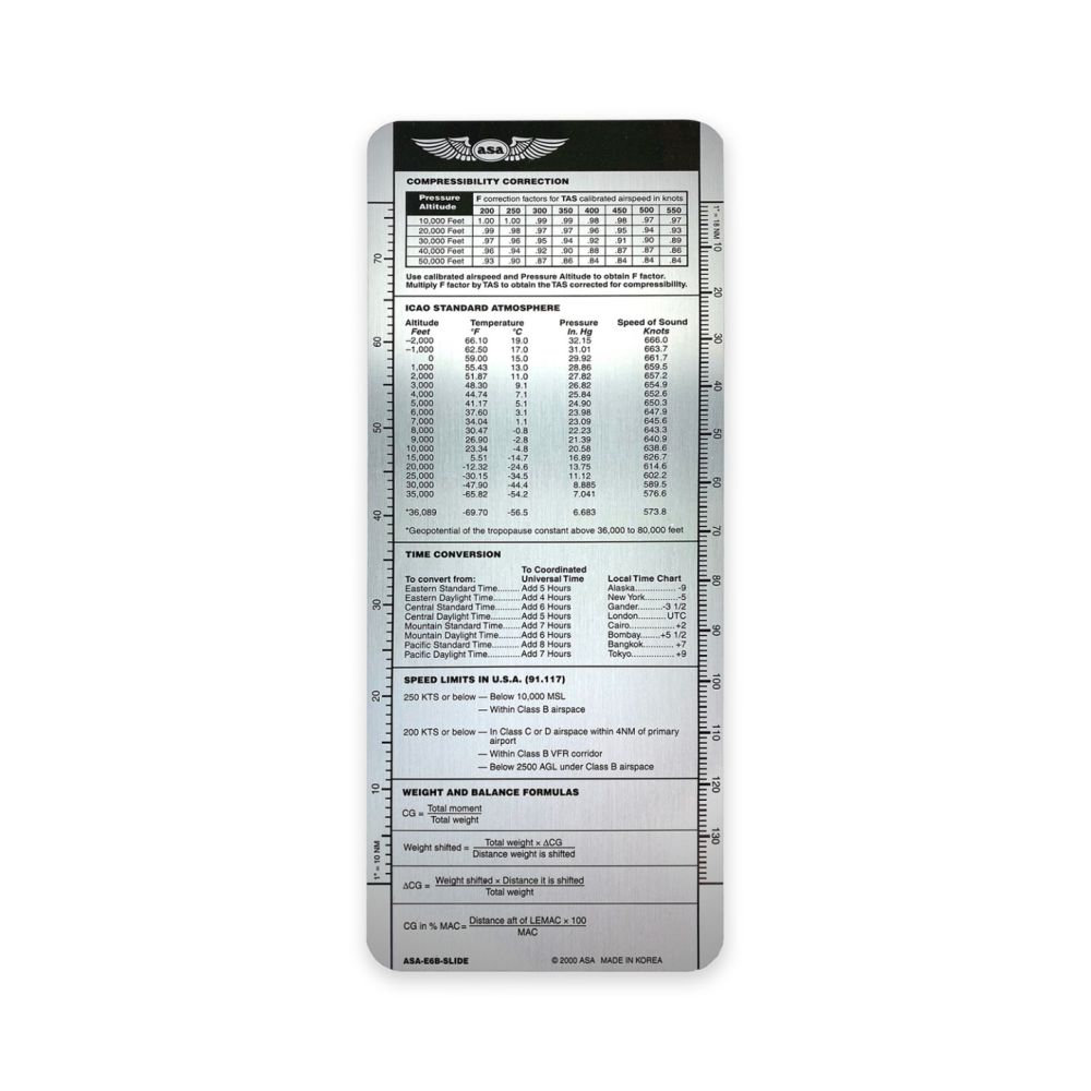 ASA - High-speed Slide for E6-B Flight Computer Aluminum