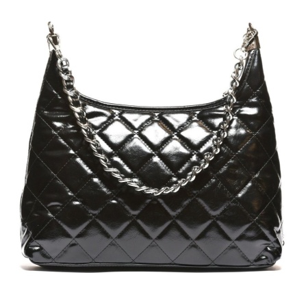 Ženska eleganstna torba sa lancem T052586 crna