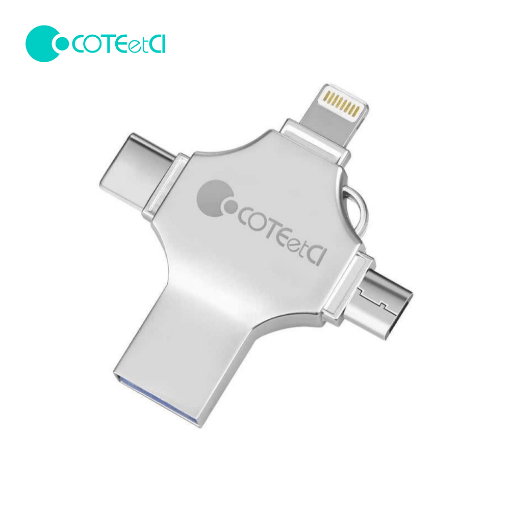 USB flash memorija Coteci CS8836 128GB USB 3.0/micro USB/Type C/lightning