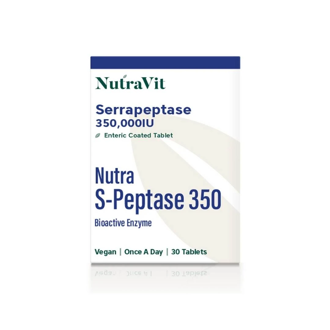 NutraVit Nutra S-Peptaza 350 30 Tableta; Serapeptaza 350000 IU