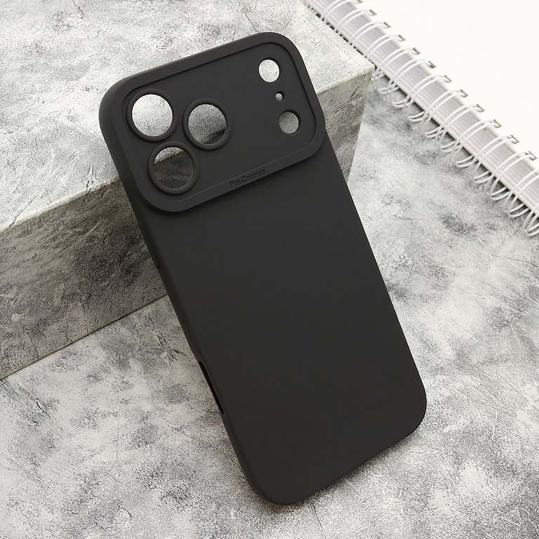 Futrola Silikon Pro Camera za iPhone 17 Pro Max (6.9) crna
