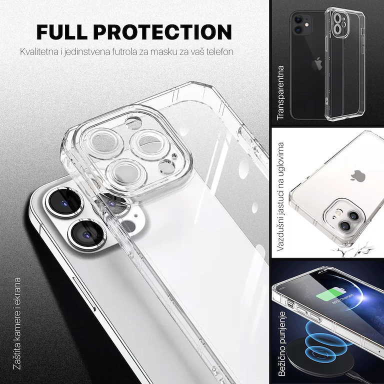 Maska(futrola) Full Protection za iPhone 17 Pro Max 6.9 transparent