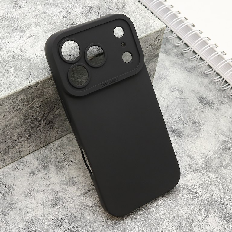 Futrola Silikon Pro Camera za iPhone 17 Pro (6.3) crna