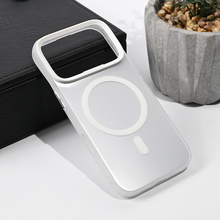 Maska Magsafe Clear za iPhone 17 Pro 6.3 srebrna