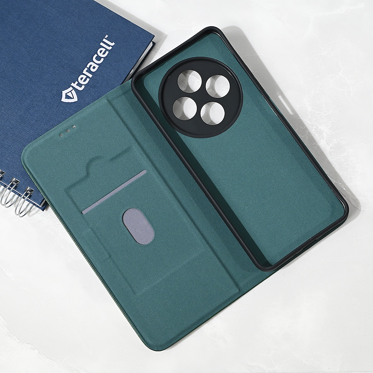 Maska(futrola) Teracell Elegant Flip za Xiaomi Redmi 14C/Redmi A4 tamno zelena