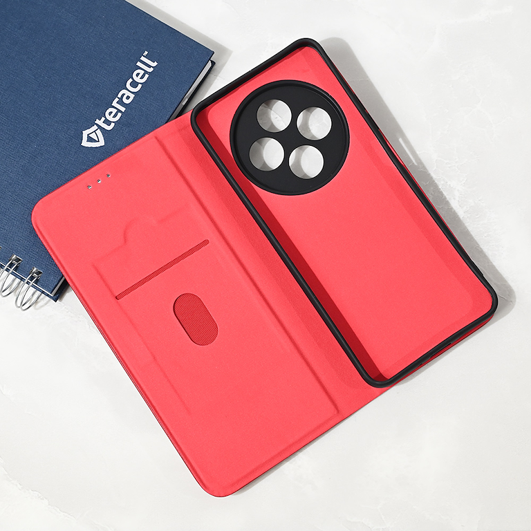 Maska(futrola) Teracell Elegant Flip za Xiaomi Redmi 14C/Redmi A4 crvena