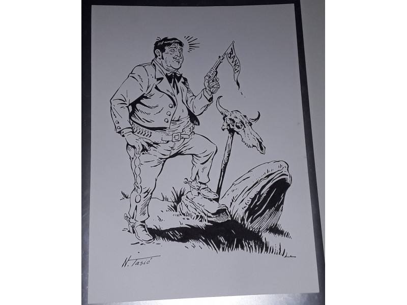 Crtez na hamer papiru 30 x 21,5 cm. - Zagor - Ciko