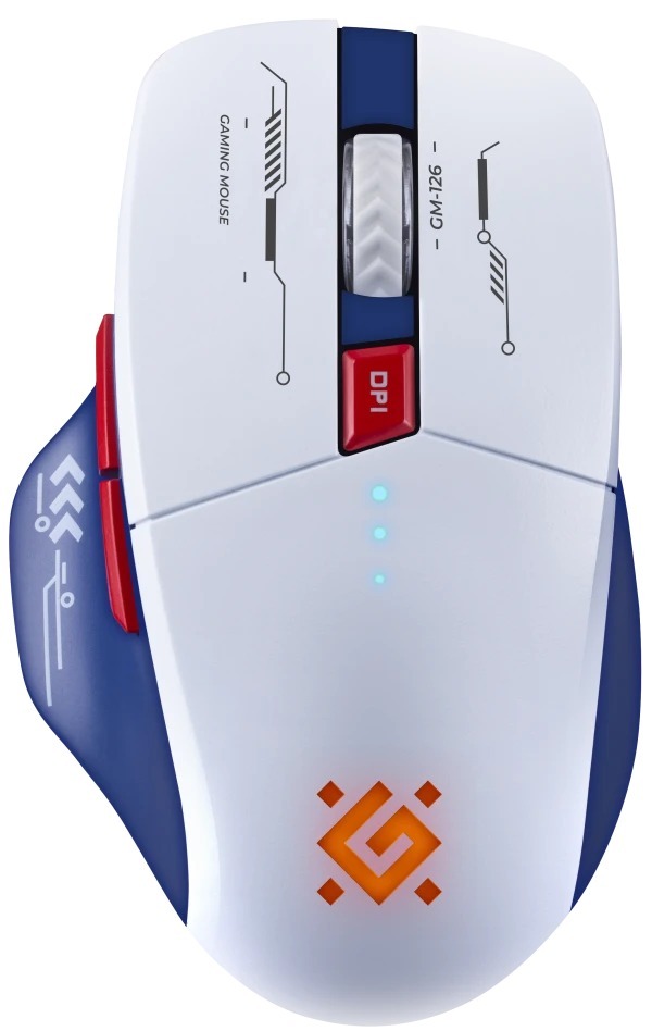 Miš Defender Tisa GM-126 Belo plavi/LED/7D/2.4+BT/1600dpID EK000743071